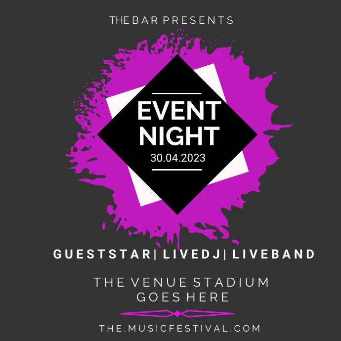 Festival Schedule/Concert Timeline/ Webinar P Template | PosterMyWall