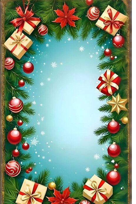 Festive Gift & Ornament Frame Template | PosterMyWall