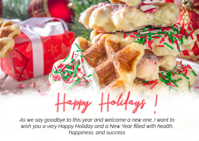 Festive Happy Holidays Postcard Design Template | PosterMyWall