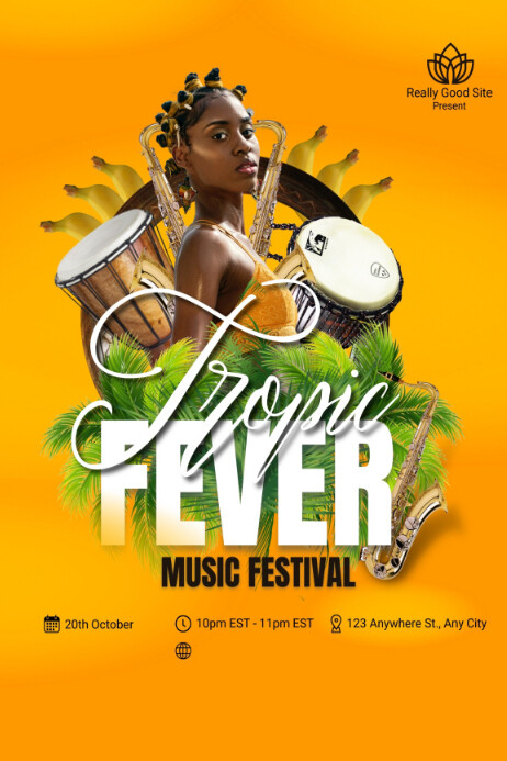 fever music festival Template | PosterMyWall