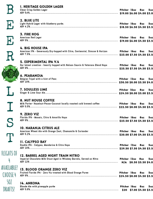 Beer Menu Front | PosterMyWall