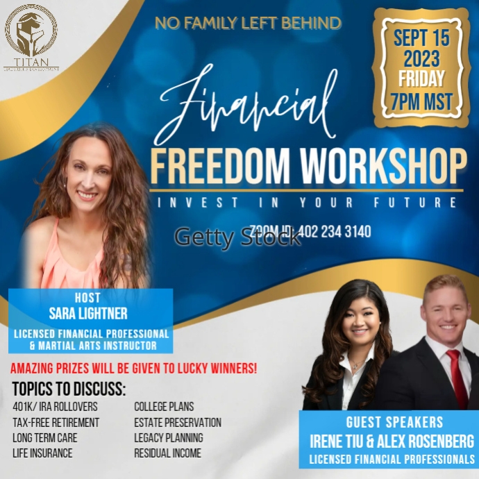 Financial Workshop - Sara Lightner | PosterMyWall