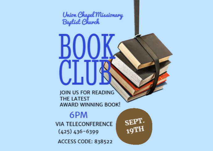 Book Club Flyer | PosterMyWall