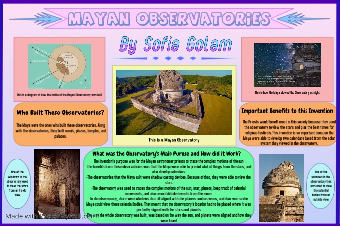Copy of Mayan Observatories | PosterMyWall