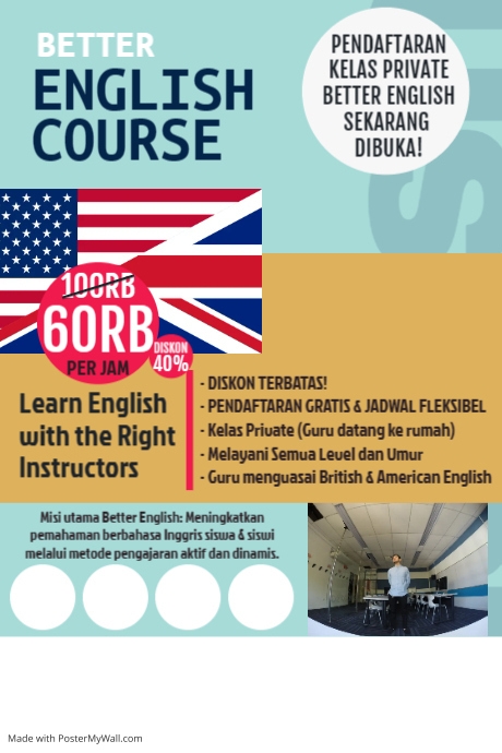 English Course Flyer (1) | PosterMyWall