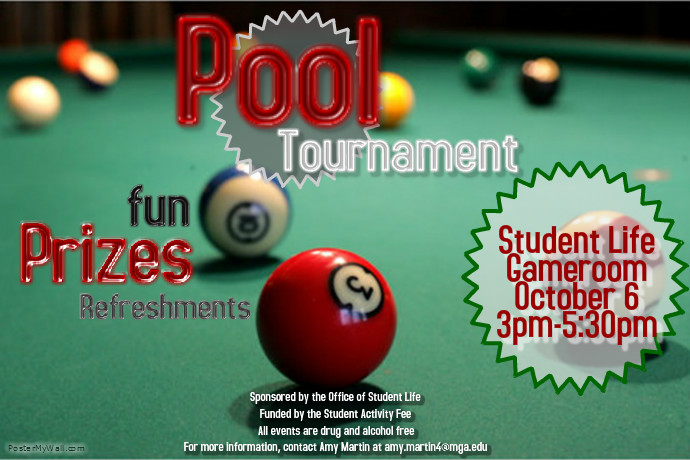 pool tournament | PosterMyWall