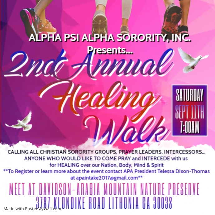 Copy of APA HEALING WALK FLYER TEMPLATE | PosterMyWall