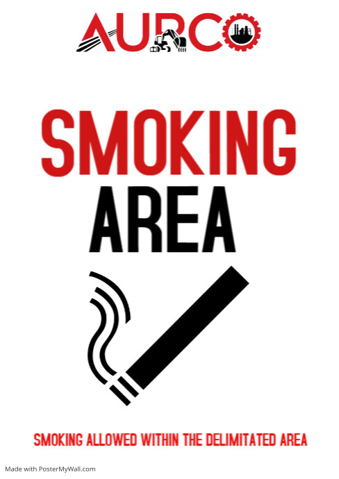 Smoking Area sign | PosterMyWall