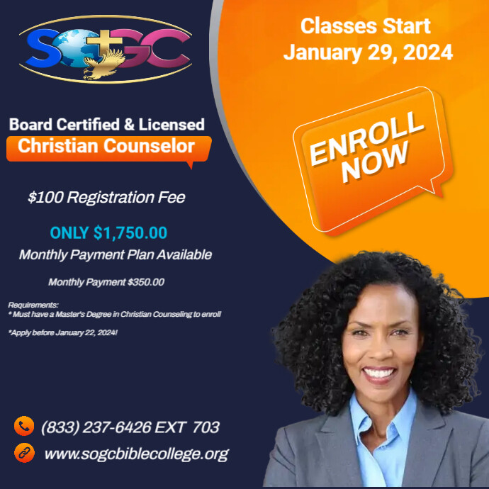 Board Certified Christian Counseling | PosterMyWall