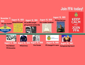 FFA timeline Template | PosterMyWall