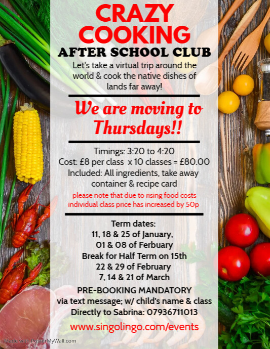 Copy of Copy of Copy of Healthy Cooking Flyer Template (4) | PosterMyWall