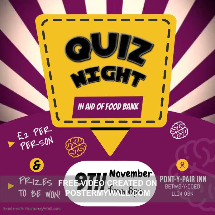 Purple Trivia Night Instagram Video | PosterMyWall