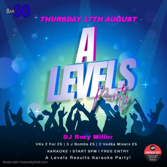 Copy of A Level Party | PosterMyWall