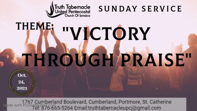 Copy of SUNDAY SERVICE October 24, 2021 Victory Through Praise ...