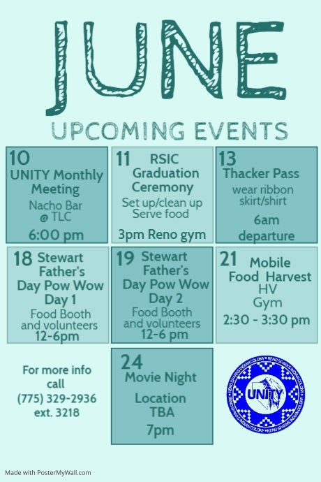 Copy of June Upcoming Events Beachy Video Calendar | PosterMyWall