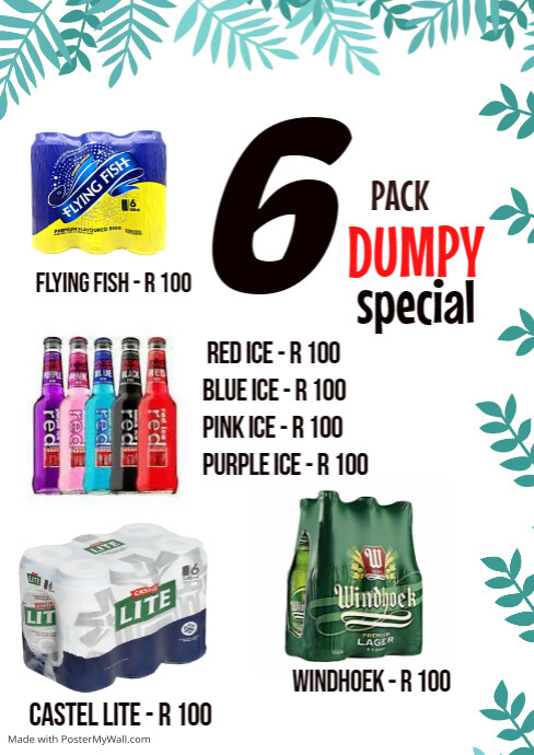 Alcohol Menu | PosterMyWall
