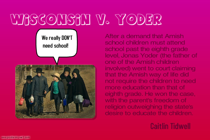 Copy of Wisconsin v. Yoder | PosterMyWall