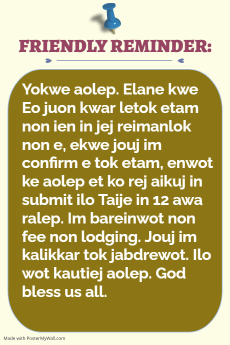 Friendly Reminder | PosterMyWall