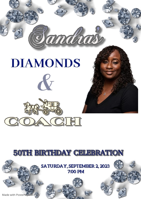 Denim and Diamonds Invitation | PosterMyWall