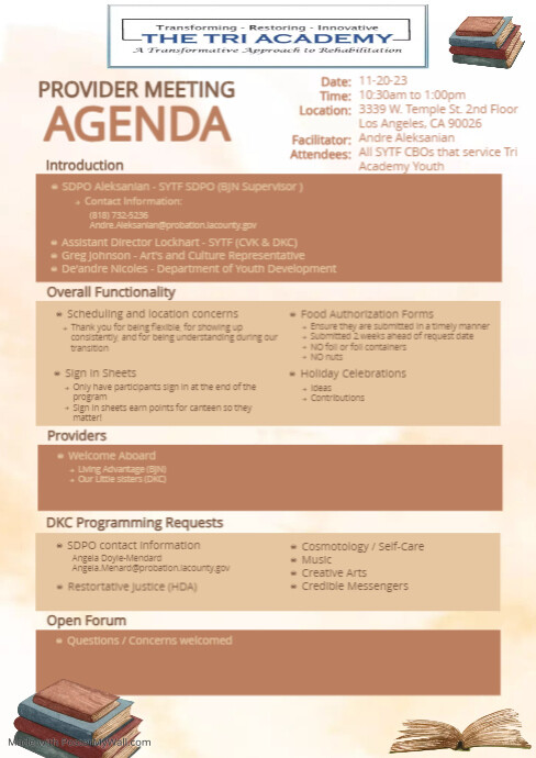 Minimalist Aesthetic Business Meeting Agenda | PosterMyWall