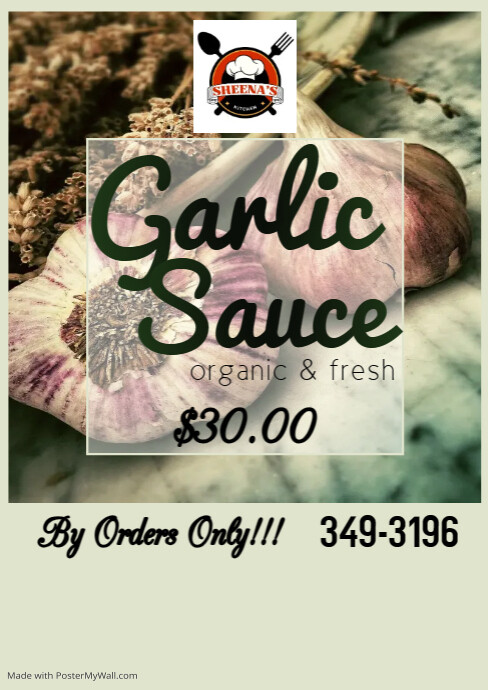 Copy of flyer poster template herbs organic garlic | PosterMyWall