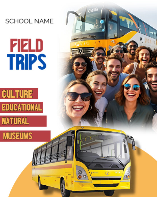 Field Trips Work Template | PosterMyWall