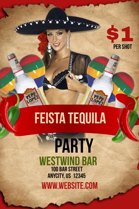 Fiesta Bar Template | PosterMyWall