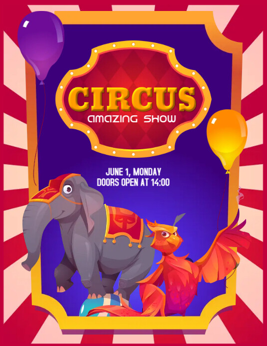Fiesta Circus Template | PosterMyWall