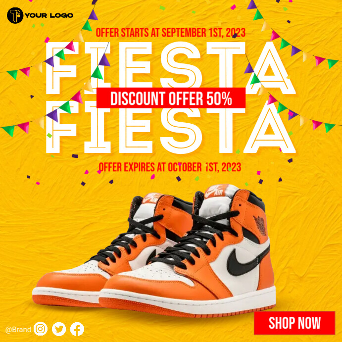 Fiesta Discount Offer Template | PosterMyWall