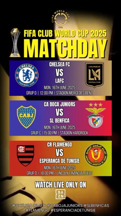 Copy of FIFA CLUB WORLD CUP 2025 MATCH DAY | PosterMyWall