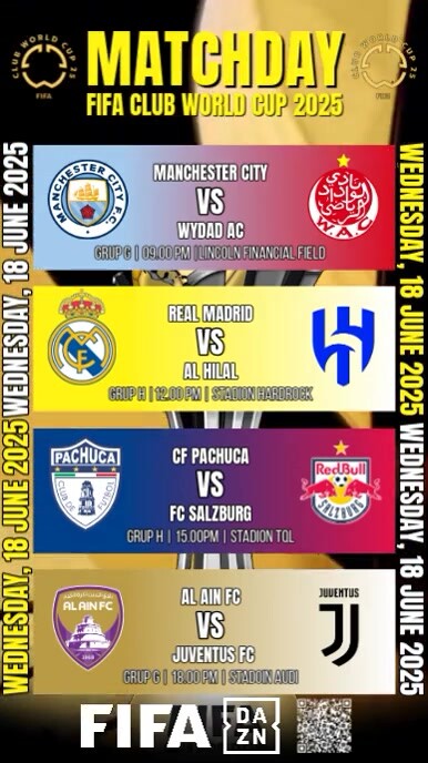 Copy of FIFA CLUB WORLD CUP 2025 MATCH DAY | PosterMyWall