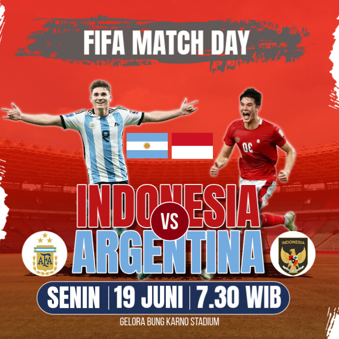 FIFA MATCH DAY FOOTBALL Template | PosterMyWall