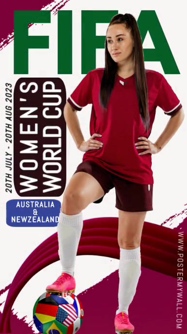 Copy of Fifa women's world cup post , Football | PosterMyWall