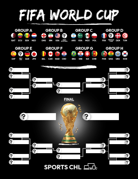 Fifa World Cup 2026 Team Lineup Template Postermywall