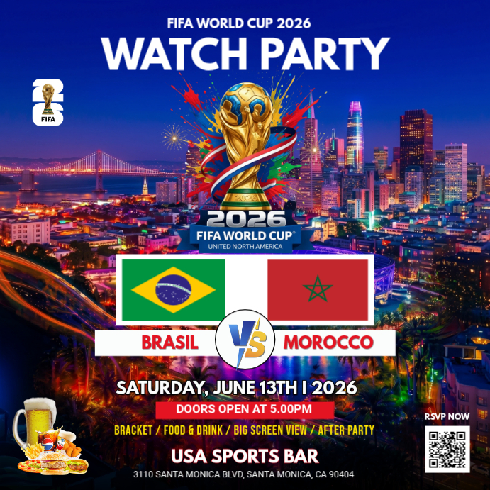 Plantilla de Fifa World Cup Watch Party | PosterMyWall