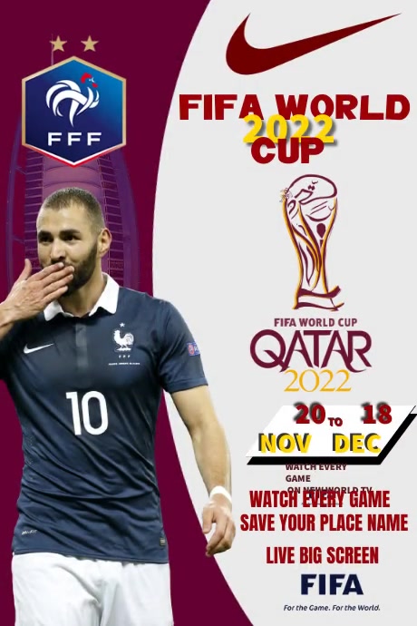 FIFA world cup annoncement poster Template | PosterMyWall