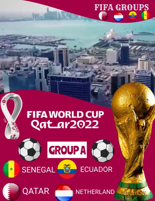 FIFA WORLD CUP GROUPS VIDEO TEMPLATE | PosterMyWall
