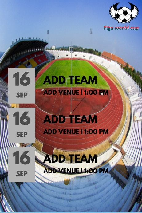 Fifa world cup poster Template | PosterMyWall