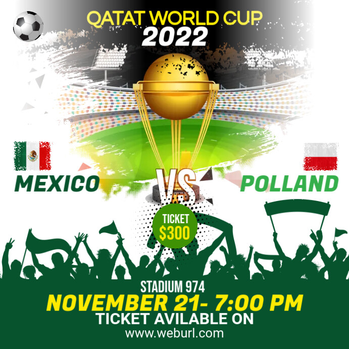 FIFA World Cup Soccer poster Template | PosterMyWall