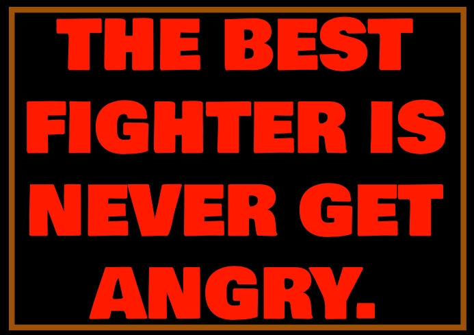 FIGHT AND ANGRY QUOTE TEMPLATE | PosterMyWall