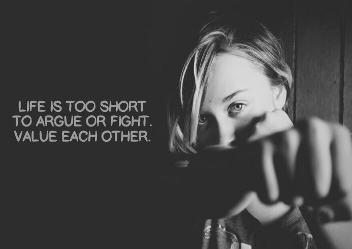 Copy of FIGHT AND ARGUE QUOTE TEMPLATE | PosterMyWall