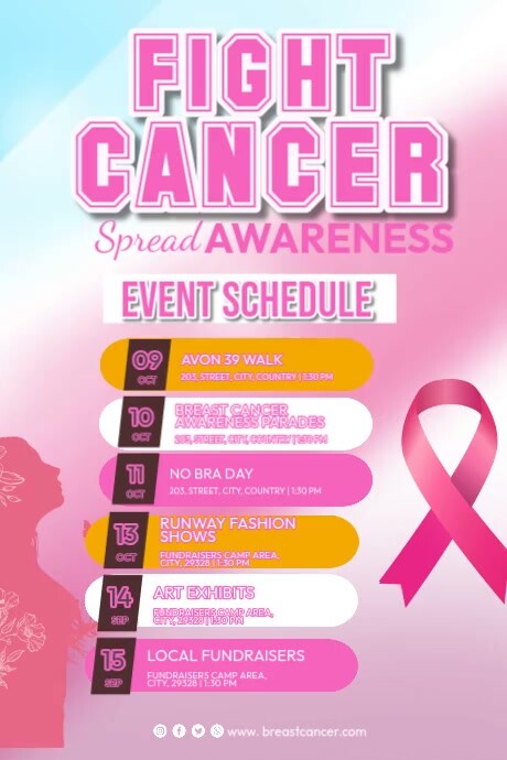 Fight Cancer Spread Awareness Template | PosterMyWall