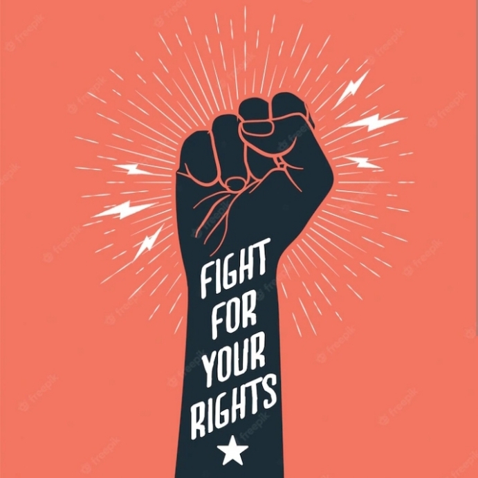 Plantilla de Fight for your rights | PosterMyWall