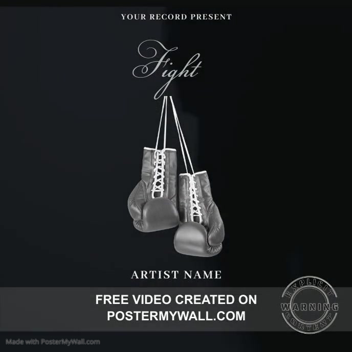 Copy of fight Musi Mixtape/Album Cover A | PosterMyWall