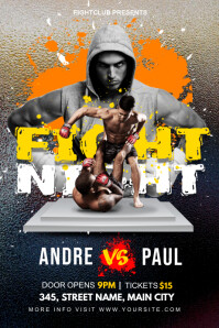 Fight Night Event Flyer Video Ad Template | PosterMyWall