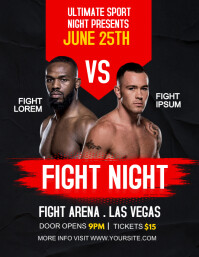 fight night Template | PosterMyWall
