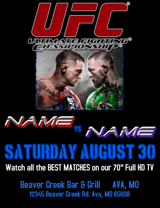 Copy of FIGHT NIGHT | PosterMyWall