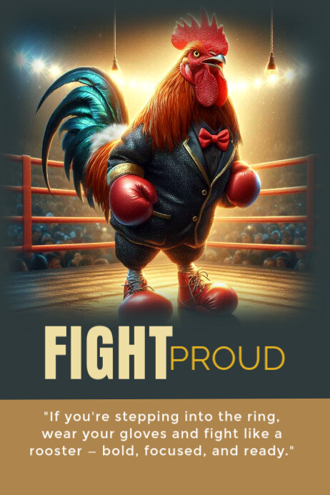 FIGHT PROUD Templat | PosterMyWall
