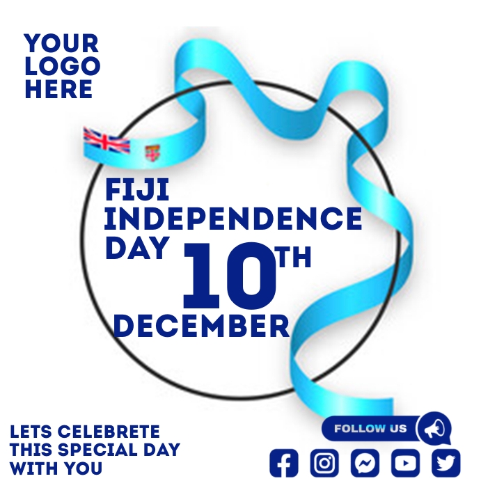 Fiji Independence Day Template | PosterMyWall