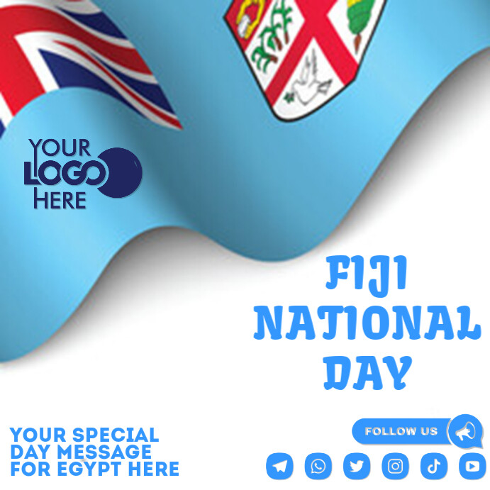 Copy of Fiji national day | PosterMyWall